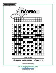 LETTERBOXES - PennyDellPuzzles