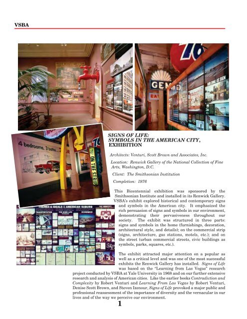 signs of life - Denise Scott Brown