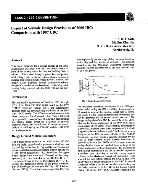 IBC 2000 vs. UBC 1997 - Seismic Design Comparison