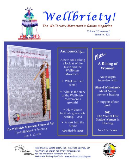 Announcing a new Wellbriety book by Don Coyhis ... - White Bison