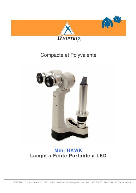 Brochure Lampe a fen.. - Dioptrix