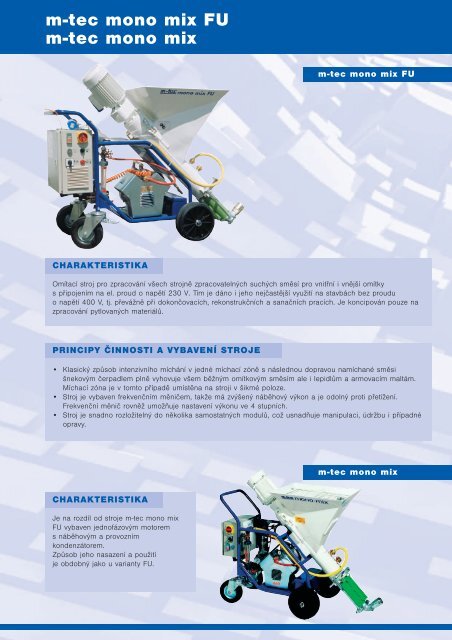 m-tec mono mix FU m-tec mono mix - BAUSERVIS CZ sro