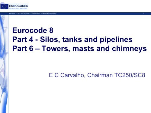 Eurocode 8 Part 4 - Silos, tanks and pipelines Part 6 ... - Eurocodes