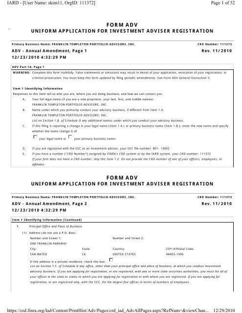 Form Adv Part 1a Fillable - Printable Forms Free Online