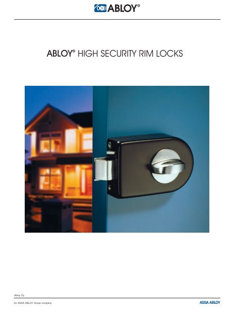 HIGH SECURITY RIM LOCKS ABLOY