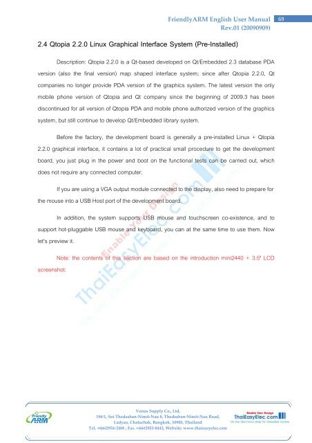 Chapter 2.4 Qtopia 2.2.0 Linux Graphical ... - ThaiEasyElec.net