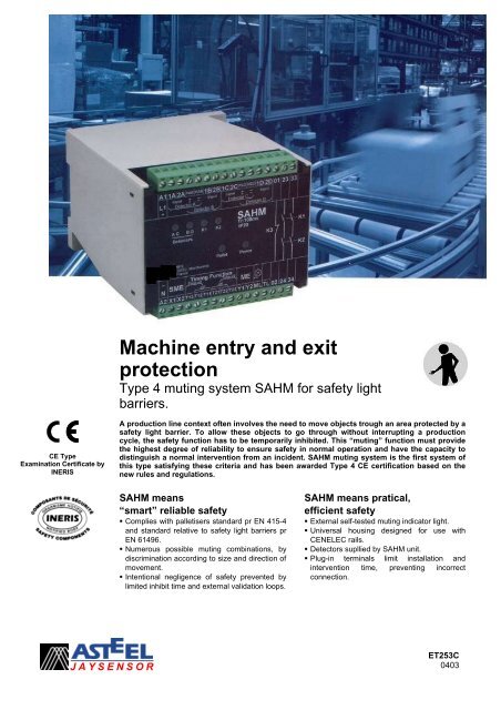 Machine entry and exit protection - EXIM - TECH sro
