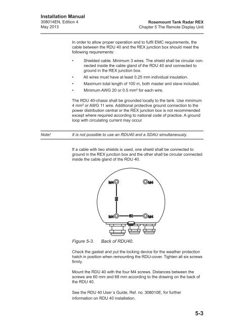 Rosemount Tank Radar REX