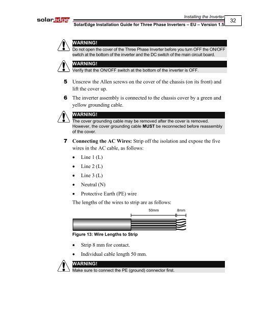 Installing the Inverter