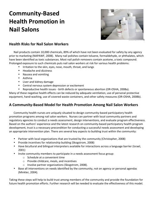 Health Promotion Handout