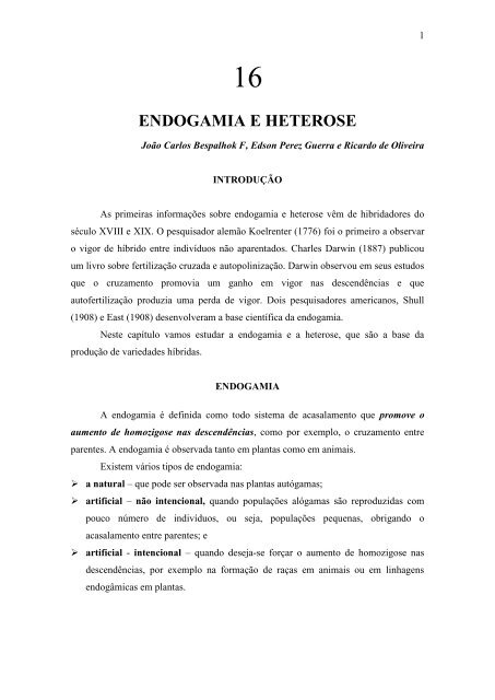 Exemplos De Endogamia Humana