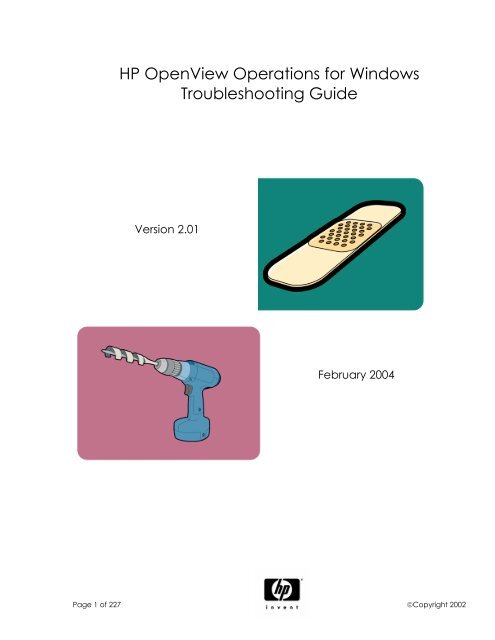 HP OpenView Operations for Windows ... - Bad Request - HP