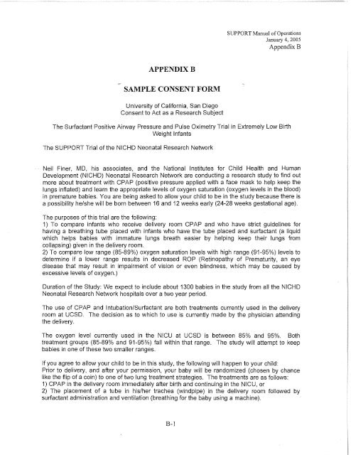 Appendix B Sample Consent Form Nichd