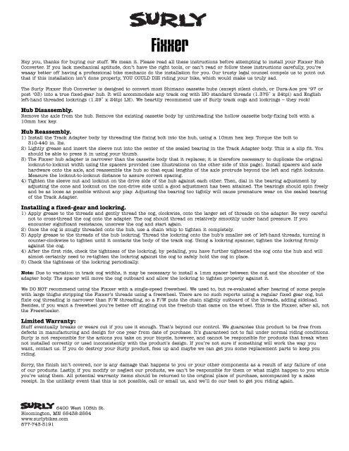 Fixxer - Surly