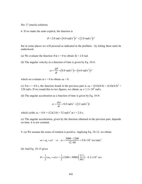 Hw 17 (mech) solutions