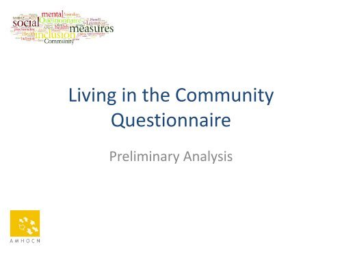 Living in the Community Questionnaire