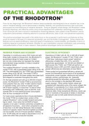 Practical Advantages of the Rhodotron - Electron Beam and X-ray ...