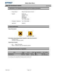 Safety Data Sheet Effast MEK Cleaner - Polypipe