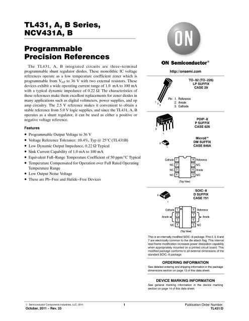 Tl431 Programmable Precision References