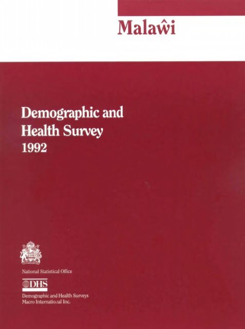 Malawi Demographic and Health Survey 1992 [FR49] - Measure DHS