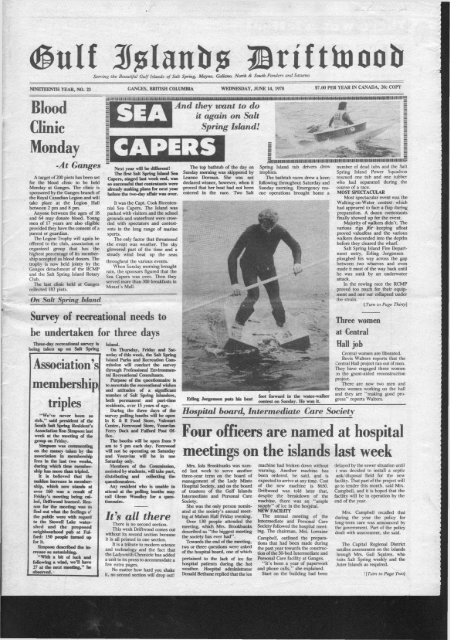 Hospital meeting - Salt Spring Island Archives