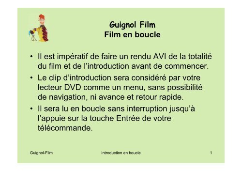 Fichier au format PDF - Guignol Film Fichier au format PDF - Guignol Film