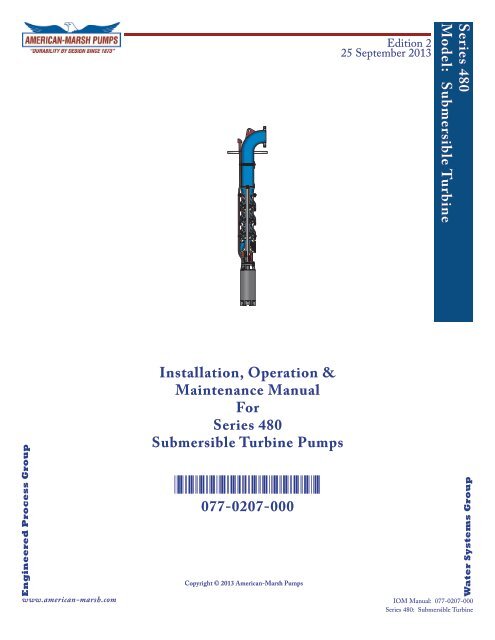 IOM Manual - American Marsh Pumps