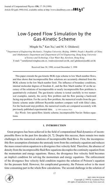 Low-Speed Flow Simulation by the Gas-Kinetic Scheme