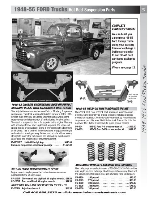 19 48-1956 Ford Pickup Trucks - Heinzman Street Rods