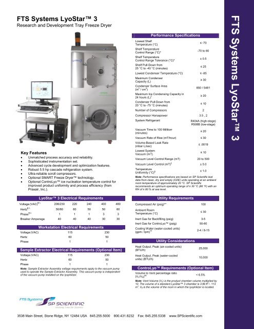 FTS Systems LyoStarâ ¢ 3 - Bartelt