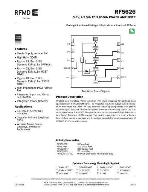 RF5626 - RF Micro Devices