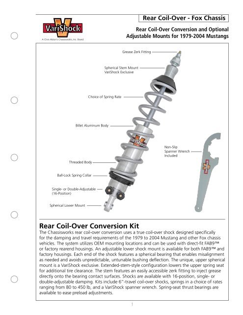 Data Sheet Chris Alstons Chassisworks