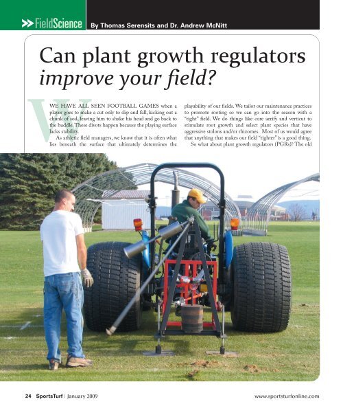 Can plant growth regulators improve your field? - About SportsTurf