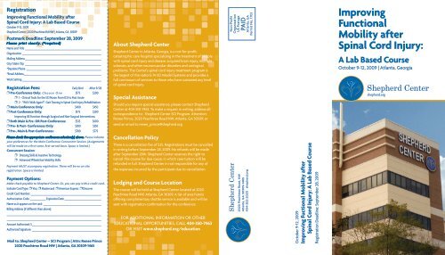 Improving Functional Mobility after Spinal Cord ... - Shepherd Center