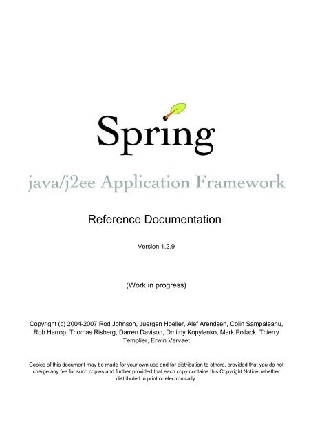 Reference Documentation - Spring Web Services - Parent
