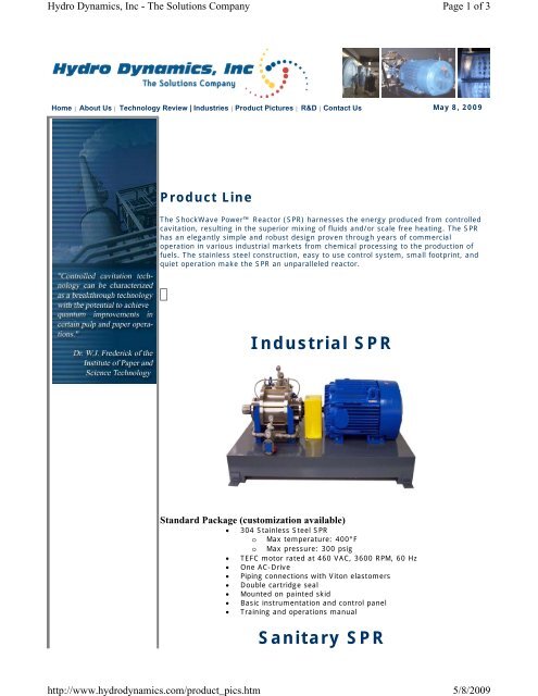 The ShockWave Power™ Reactor - Process