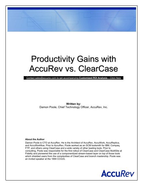 Stream Based Architecture - AccuRev