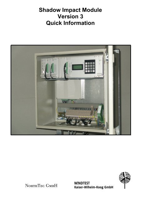 Shadow Impact Module Version 3 Quick Information - Cape Cod ...
