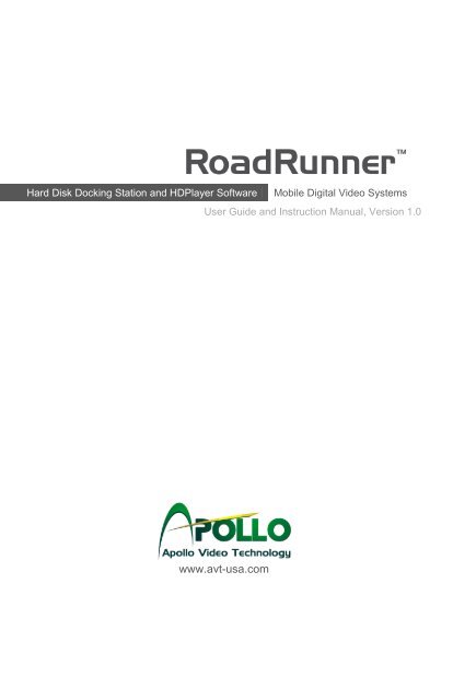Installation Guide for Transit Buses - Apollo Video Technology