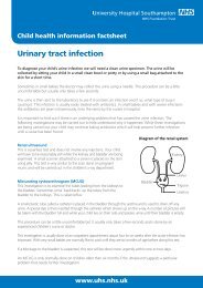 PATIENT EDUCATION HANDOUTS Urinary Tract Infection