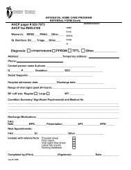 Florida WIC Program Medical Referral Form