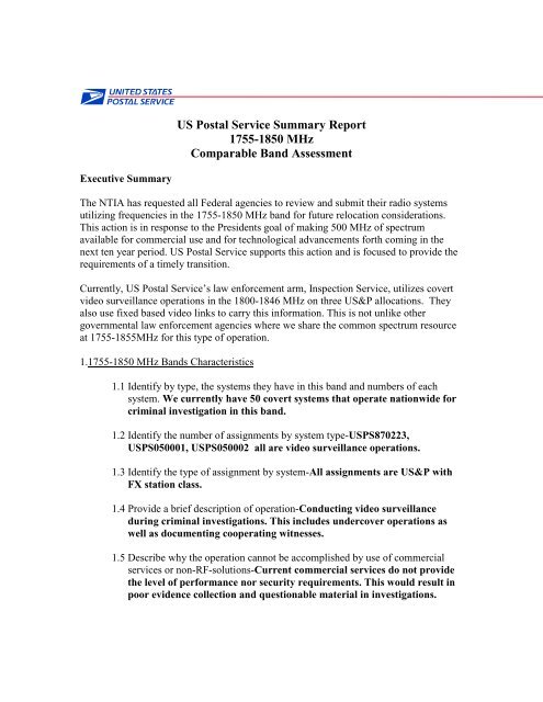 United States Postal Service, USPS Summary Report, 1755-1850 ...