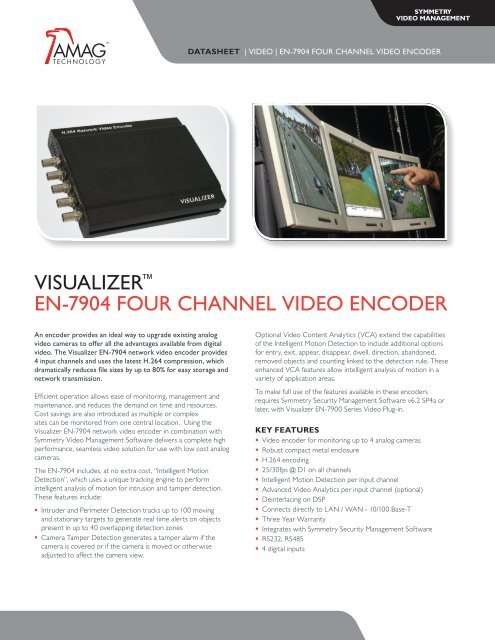 4 Channel Video Encoder - AMAG