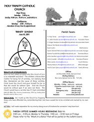 RCIA Handouts: Pages: 1. - Holy Trinity Catholic Church