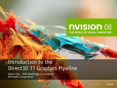 Introduction to the Direct3d 11 Graphics Pipeline