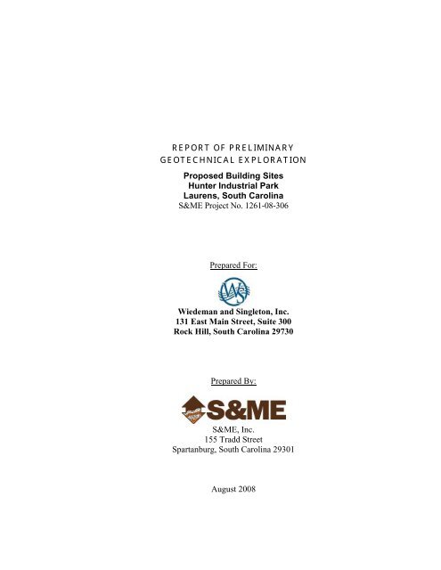 REPORT OF PRELIMINARY GEOTECHNICAL EXPLORATION ...