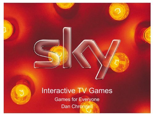 Interactive TV Games - Idate