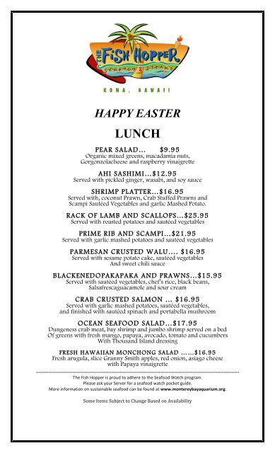 HAPPY EASTER - The Fish Hopper