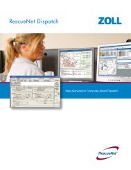 RescueNet Keyboard Shortcuts - ZOLL Data Systems