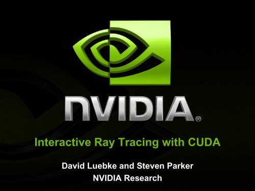 Interactive Ray Tracing with CUDA